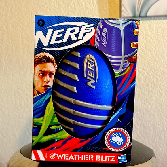 Nerf | Toys | Nerf Weather Blitz Football In Blue And Grey | Poshmark